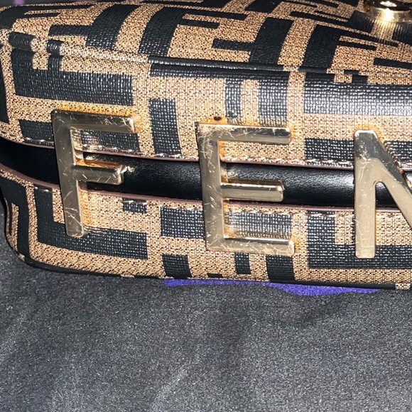 Fendi | Bags | Fendigraphy Smallbrown Ff Fabric Bag | Poshmark